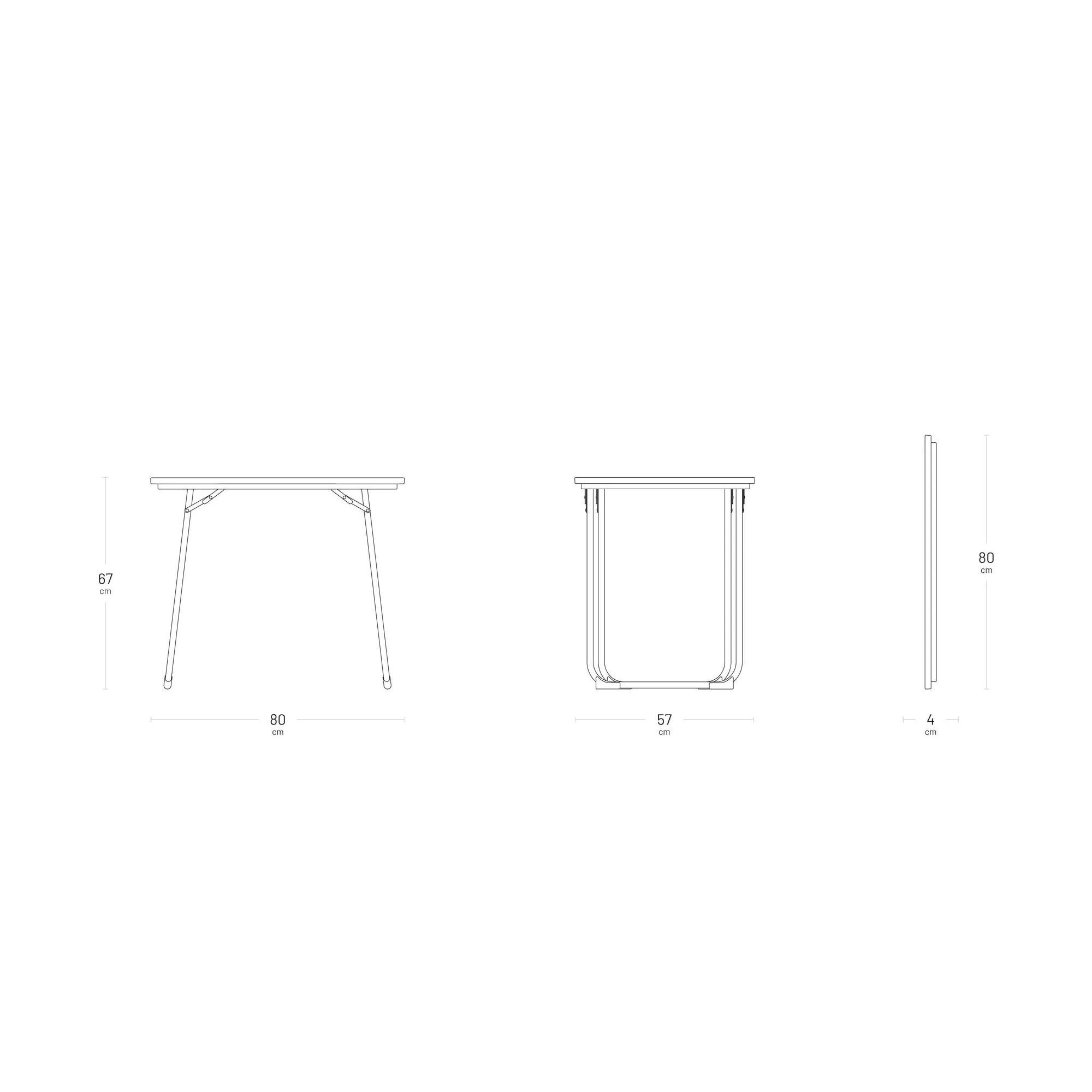 LAFUMA MOBILIER Folding Camping Table Fidji MDF 80x67x57 cm, Τραπέζι ...